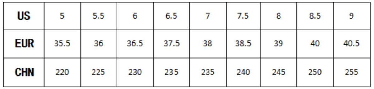Size Guide – ANTA KAI 2 Shockwave 6,7 Pro, KT10 GH5 DD2 Shoes Wholesale