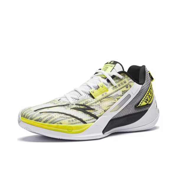 ANTA Sweep 5 Allergy Warning Basketball Shoes White/Black/Yellow – ANTA ...